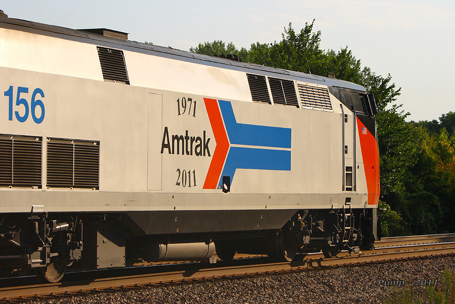 AMTK 156 Phase I 40th Anniversary Locomotive - GE P42DC